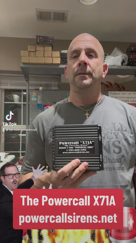 Powercall X71A Remote 2 Tone 100 Watt Siren – Powercall Emergency Sirens